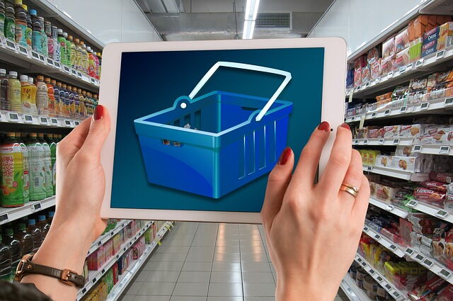 The average shopping basket value grew by more than 20% in March